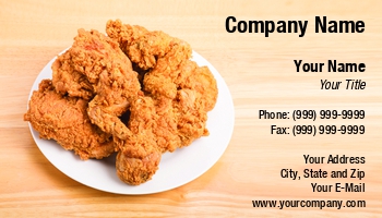 Fried Chicken Business Card