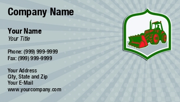 Bulldozer Business Cards