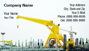 Crane Operator Business Cards