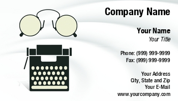 Typewriter Business Cards