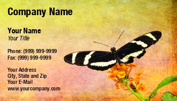 Butterfly Business Cards