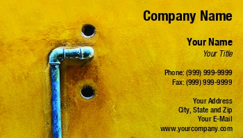 Pipefitter Business Cards