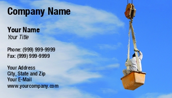 Crane Operator Business Cards
