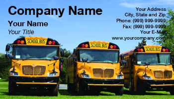 School Bus Business Cards