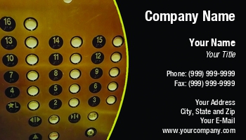 Elevator Installation and Repair Business Cards