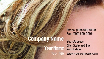 Wig Designer Business Cards