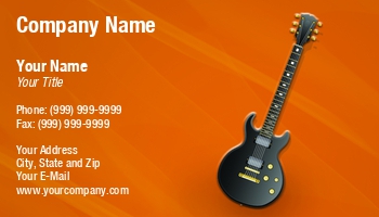 Guitar Business Cards