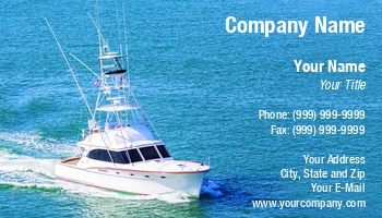 Boat Captain Business Cards