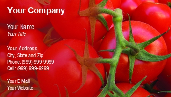 Food Products Business Cards