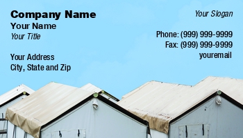 Tent Rentals Business Cards