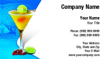 Cocktail Bar Business Cards