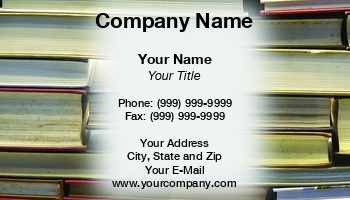 Antique Book Dealer Business Cards