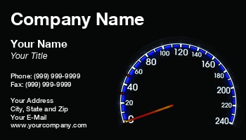 Speedometers Business Cards