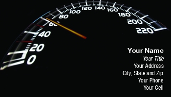 Speedometers Business Cards