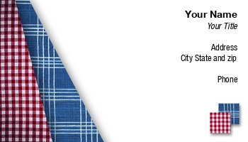 Checker Sampler Business Cards