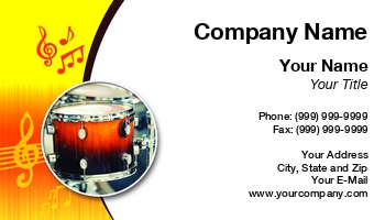 Drums Business Cards