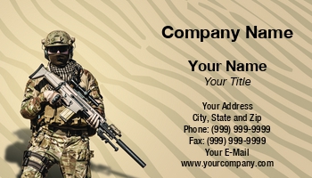 Uniform Service Business Cards