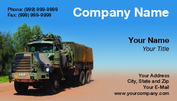 Truck Loader Business Cards