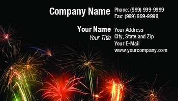 Fireworks Business Cards