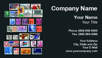 Collectible Stamps Business Cards