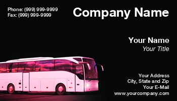 Shuttle Service Business Cards