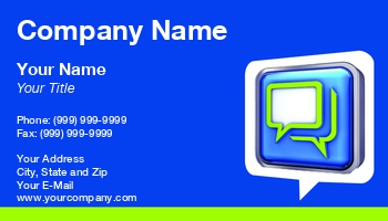 Message Receiving Business Cards