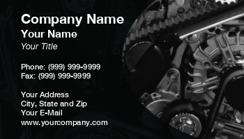 Electric Motors Business Cards