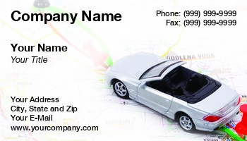 Car Visiting Card Background Design Sample