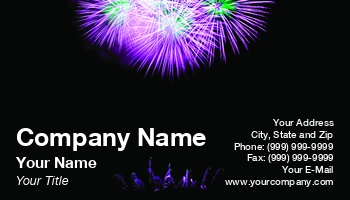 Fireworks Business Cards