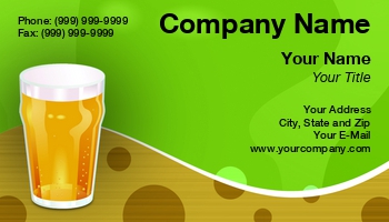 One Free Drink Business Cards