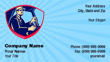 Vehicle Operator Business Cards