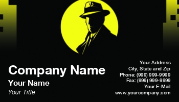 Crime Scene Investigator Business Cards