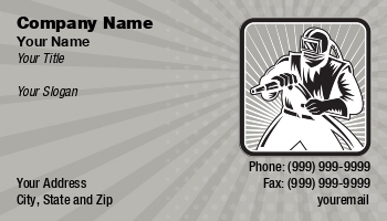 Sandblasting Business Cards