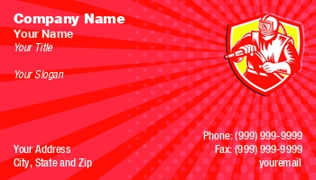 Sandblasting Business Cards