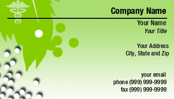 Visiting Card Design For Homoeopathic Doctors