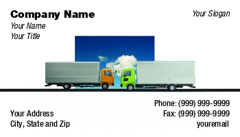 Hauling Service Business Cards