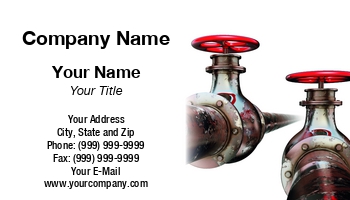 Pipefitter Business Cards