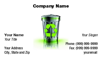 Waste Management Business Cards