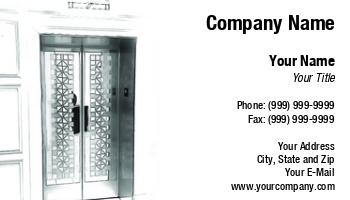 Elevator Installation and Repair Business Cards
