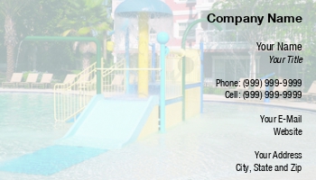 Swimming Business Cards