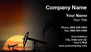 Oil and Gas Business Cards