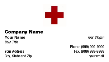 Red Cross Business Cards