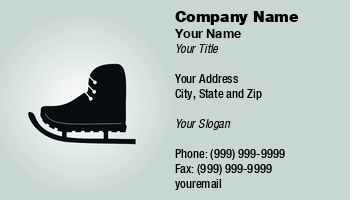 Ice Skating Business Cards