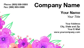 Botany Business Cards