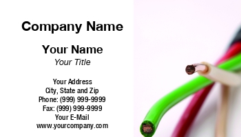 Cable Installation Business Cards