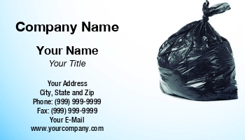 Garbage Removal Business Cards Copy