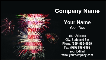 Fireworks Business Cards