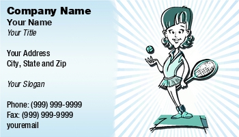 Tennis Business Cards