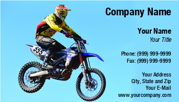 Motocross Business Cards