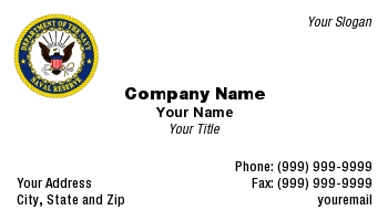 Navy Business Cards